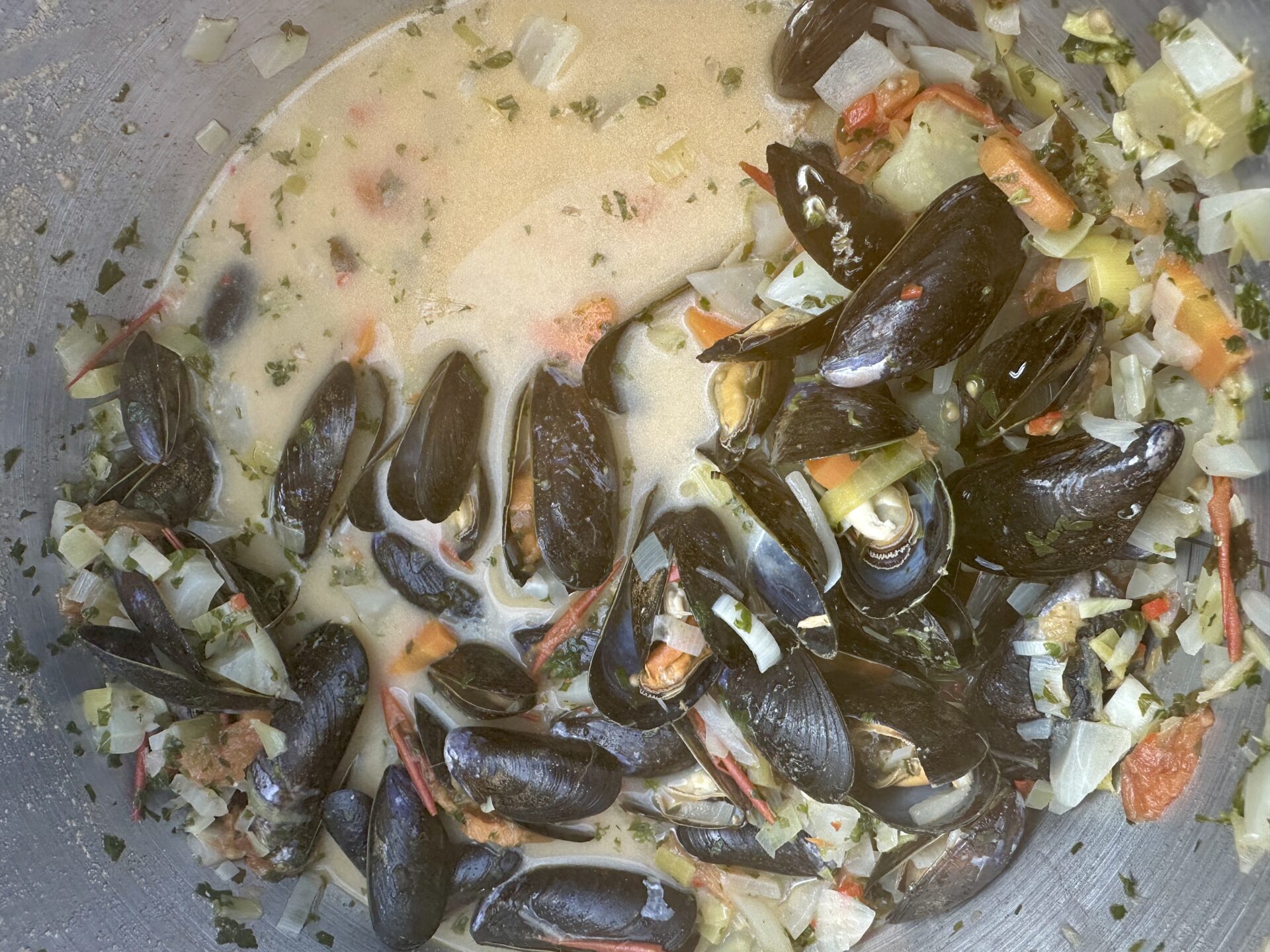 Blåskjellsuppe - Ting med Tang